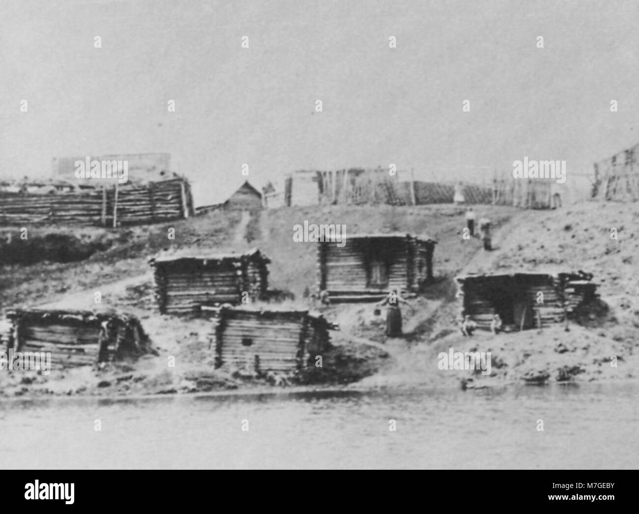 A Russian photograph from around 1890 showing a traditional steam bath ...