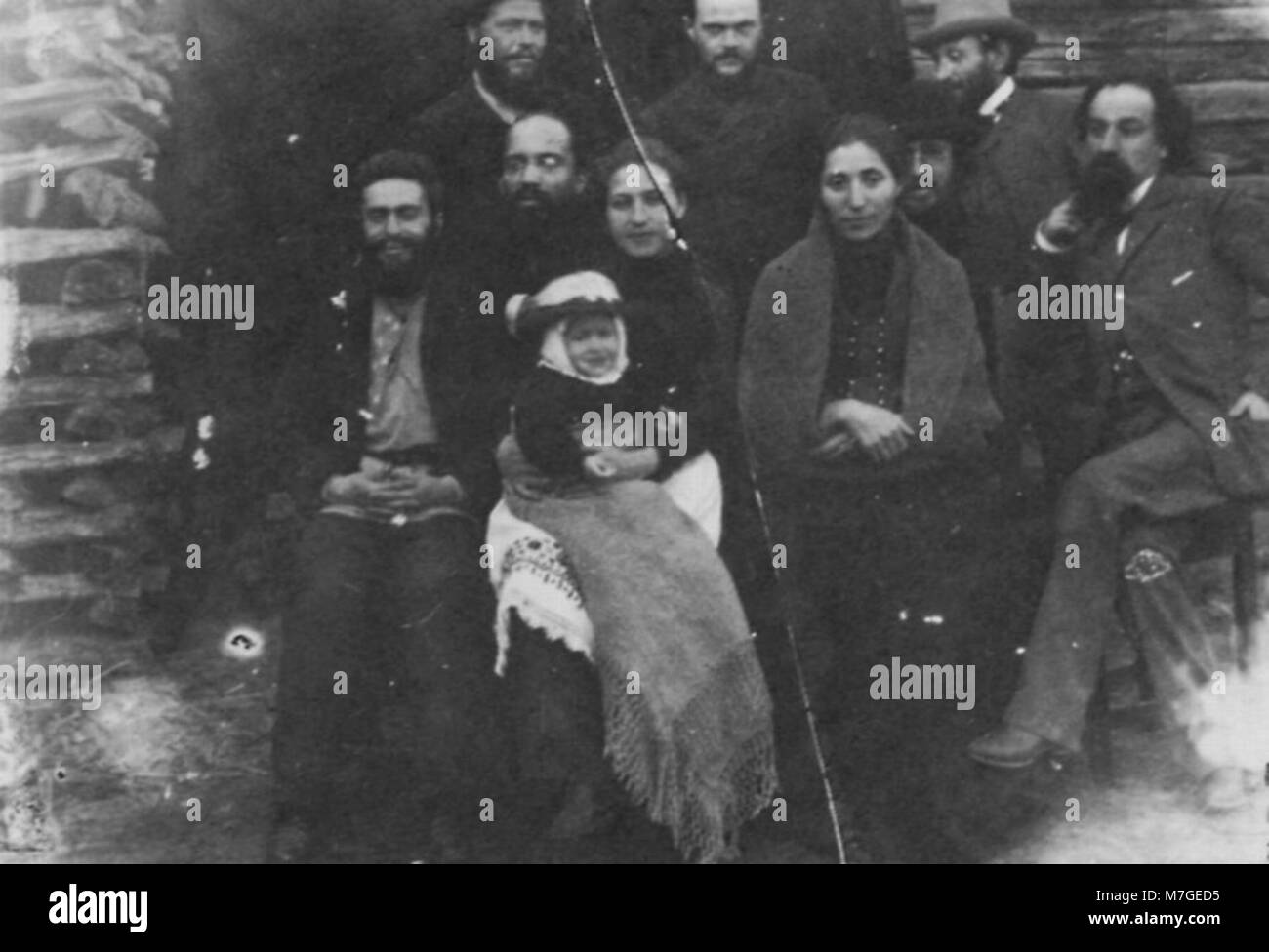 A Russian photograph from around 1895 shows individuals who were ...