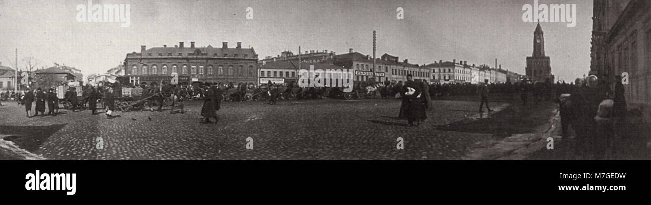 This historical photograph taken around 1900 shows the bustling ...