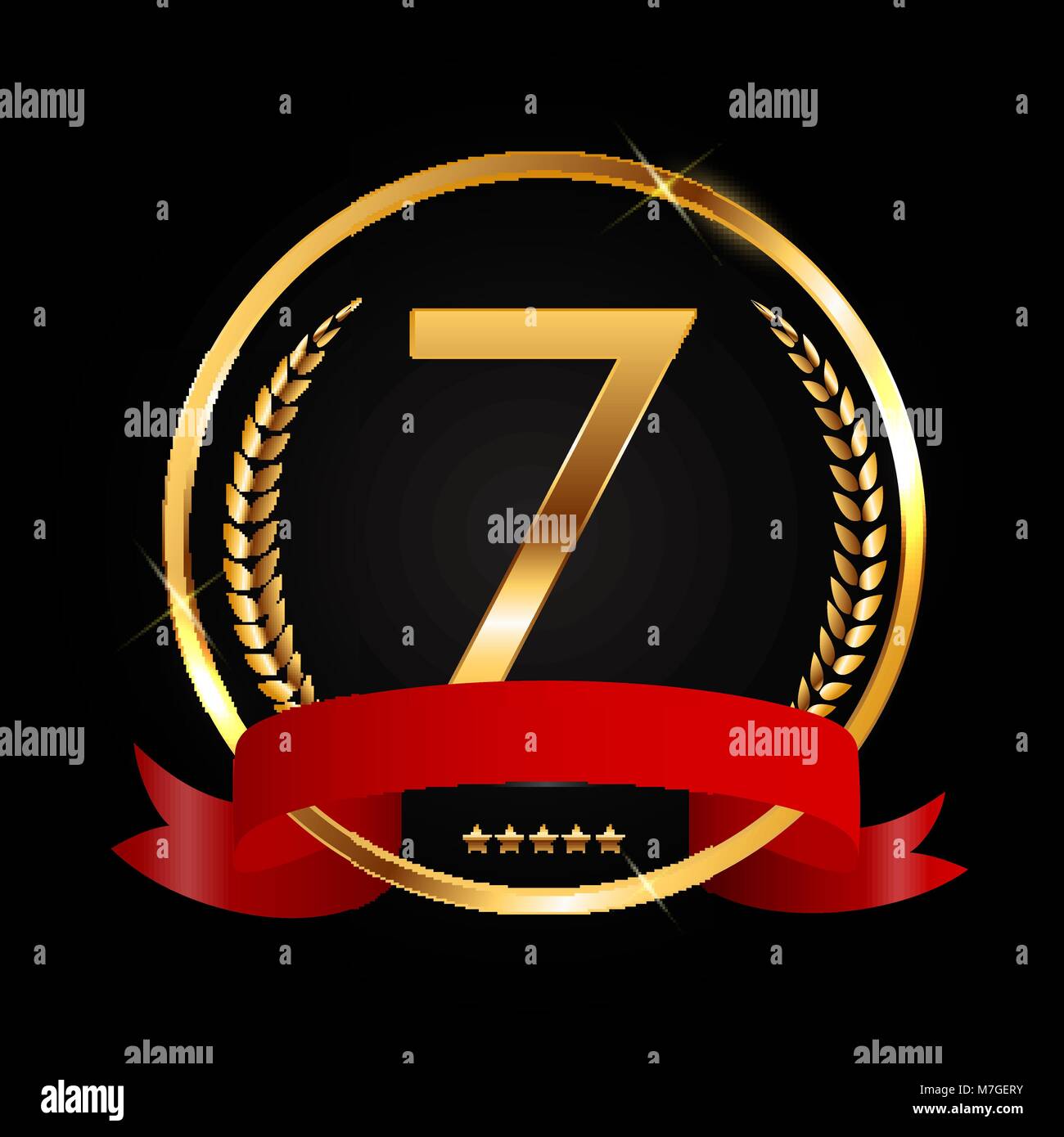 7 years logo hi-res stock photography and images - Alamy