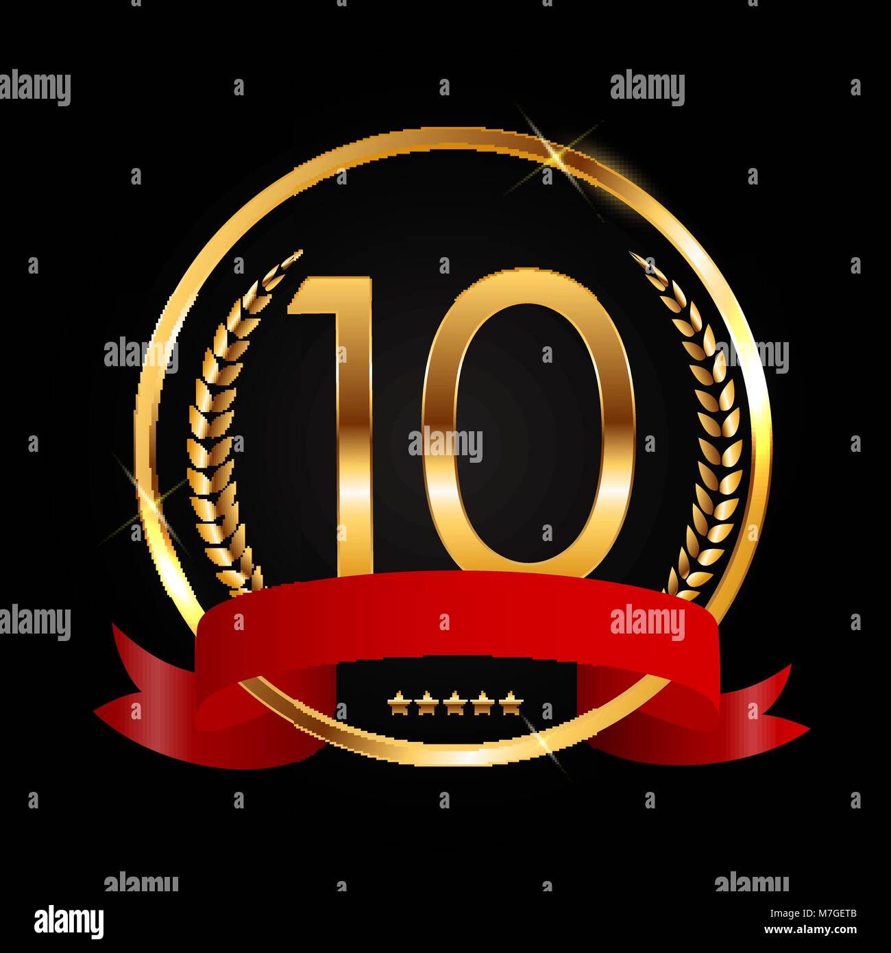 Template logo 10 years anniversary Stock Vector Images - Alamy