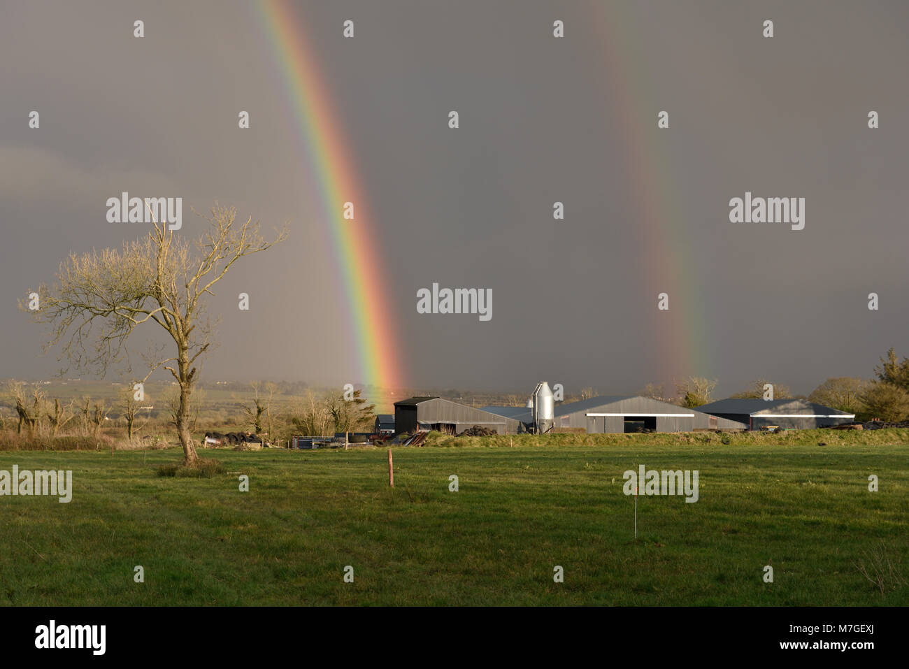 Rainbow over County Kerry Ireland Stock Photo - Alamy