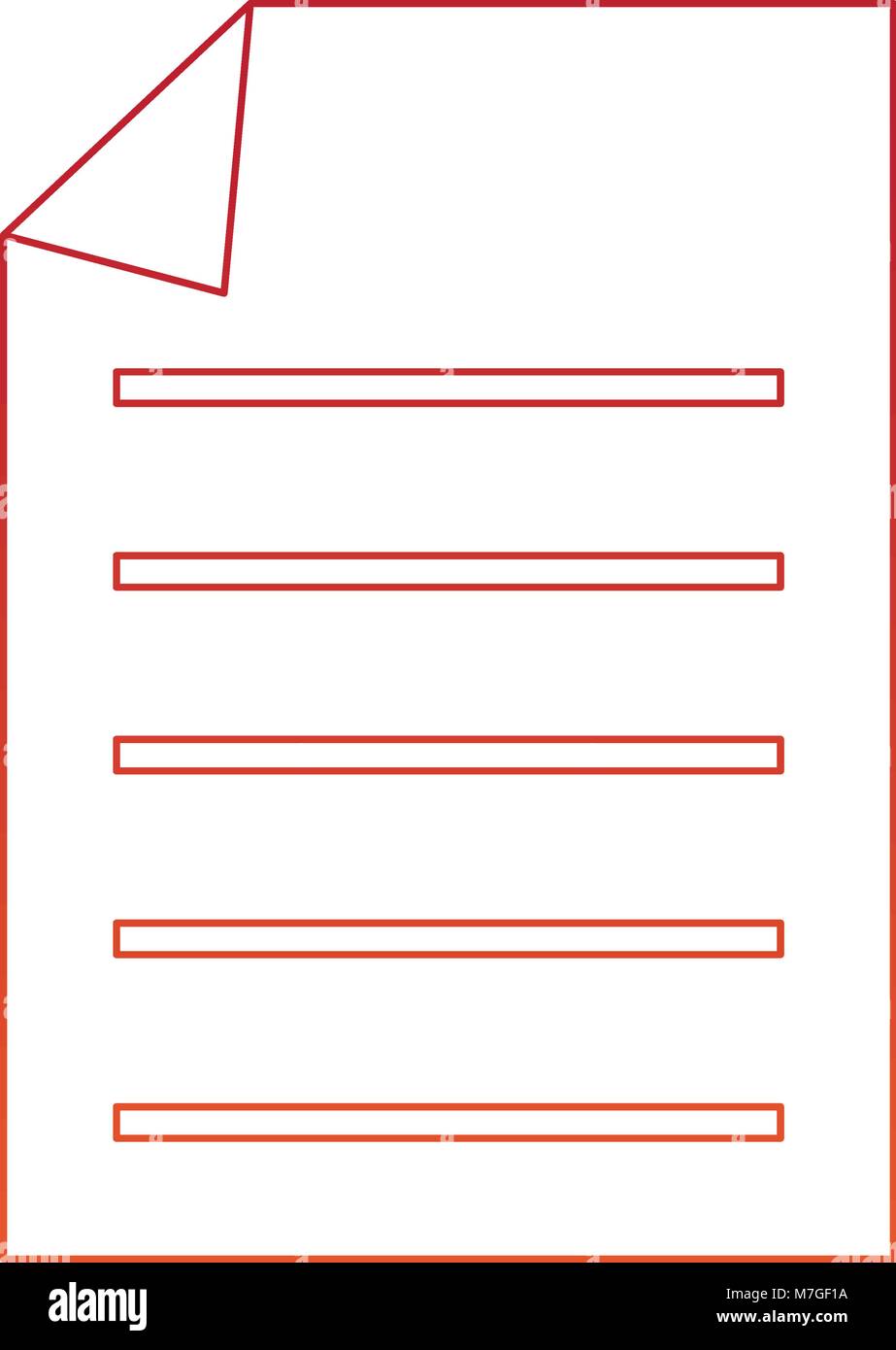 Sheet with bent corner vector illustration graphic design Stock Vector ...