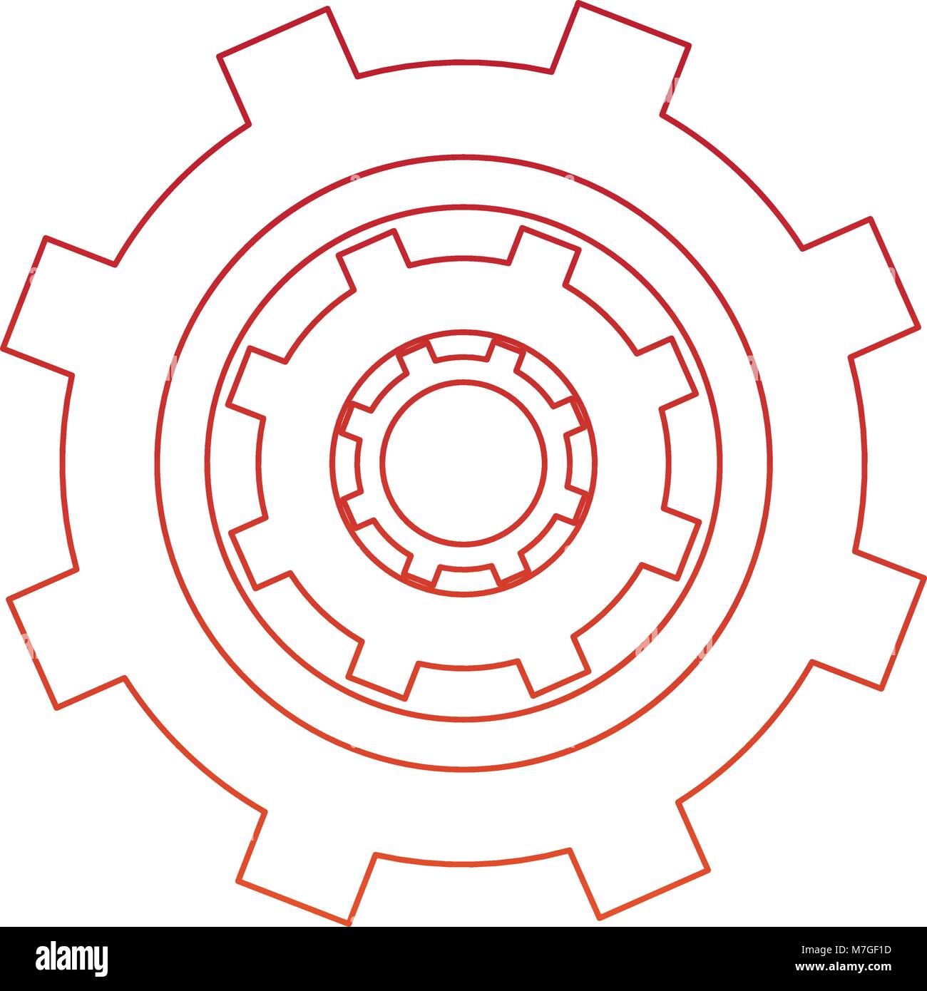 Gear machinery symbol vector illustration graphic design Stock Vector ...