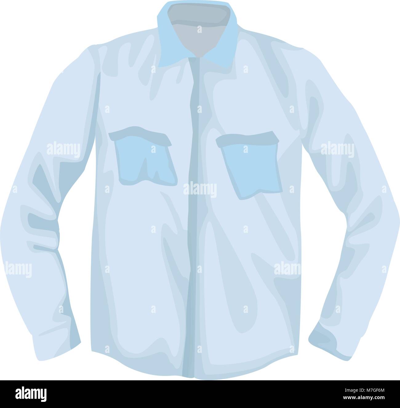 Wrinkled male shirt vector illustration graphic design Stock Vector ...