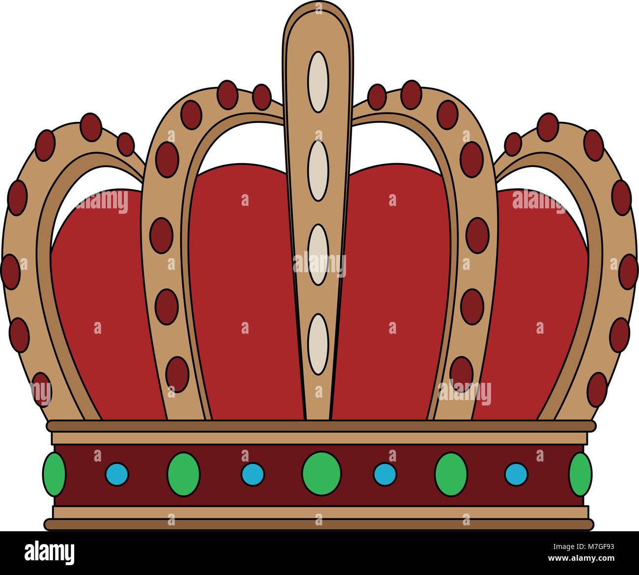 Medieval crown isolated vector illustration graphic design Stock Vector ...