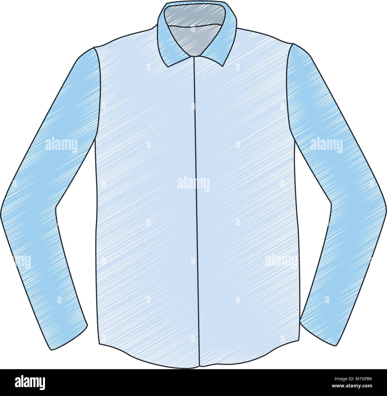 Wrinkled male shirt vector illustration graphic design Stock Vector ...