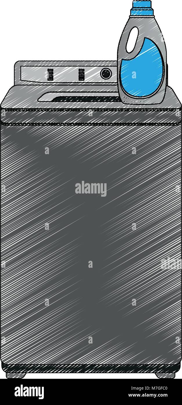 Washer laundry machine vector illustration graphic design Stock Vector ...