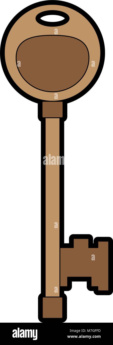 Medieval key symbol vector illustration graphic design Stock Vector ...