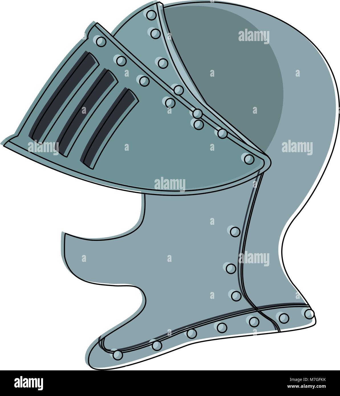 Medieval warrior helmet vector illustration graphic design Stock Vector ...