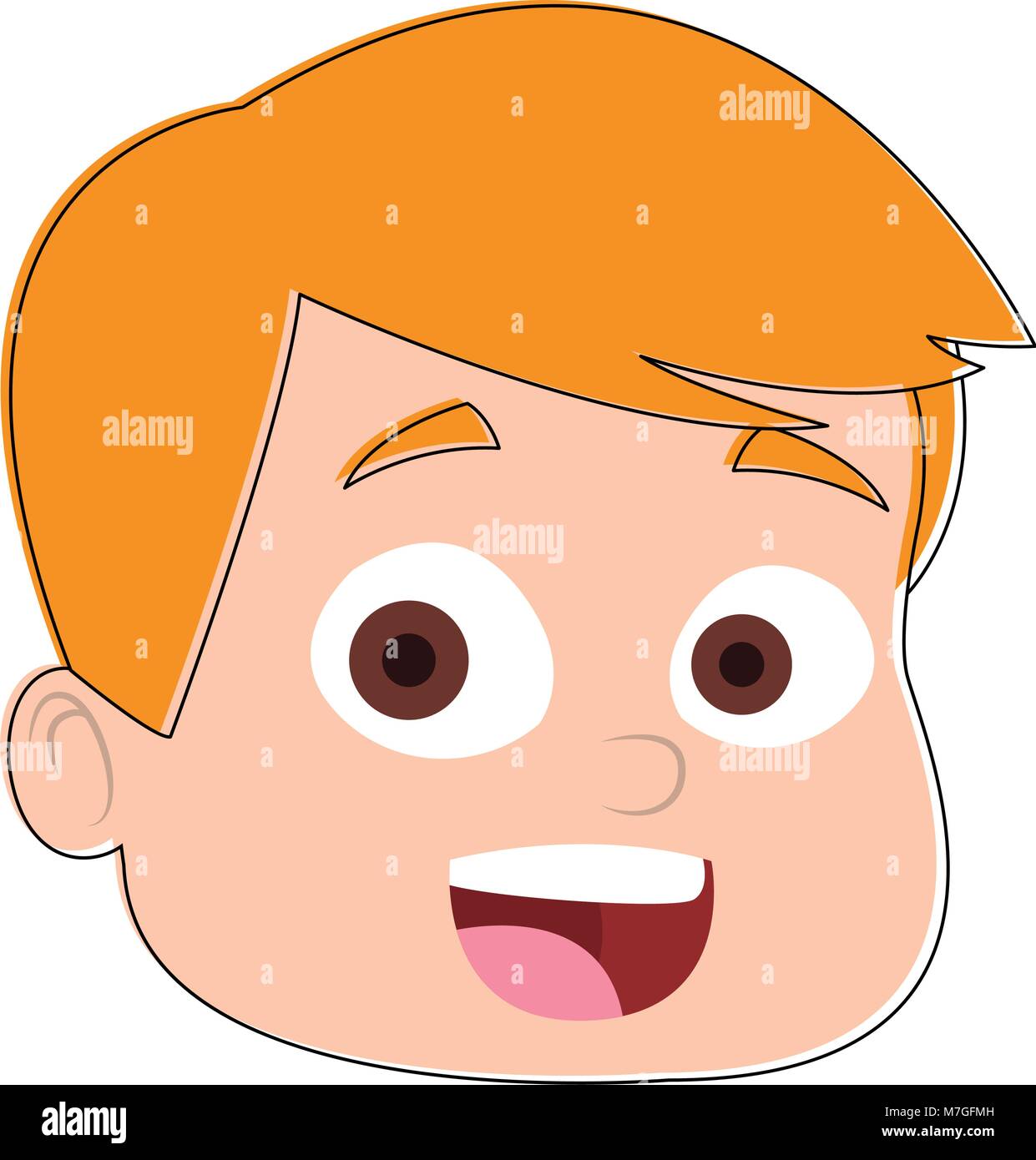 Cute boy cartoon vector illustration graphic design Stock Vector Image ...