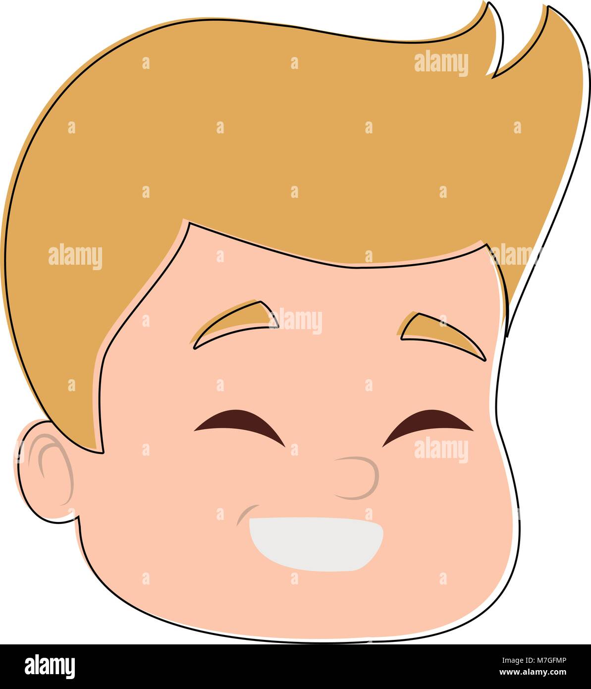 Cute boy cartoon vector illustration graphic design Stock Vector Image ...