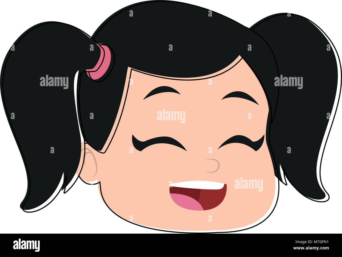 Beautiful girl cartoon vector illustration graphic design Stock Vector ...