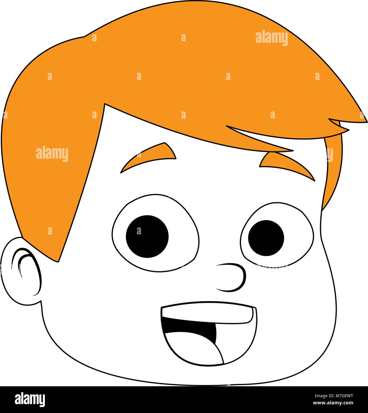 Cute boy cartoon vector illustration graphic design Stock Vector Image ...