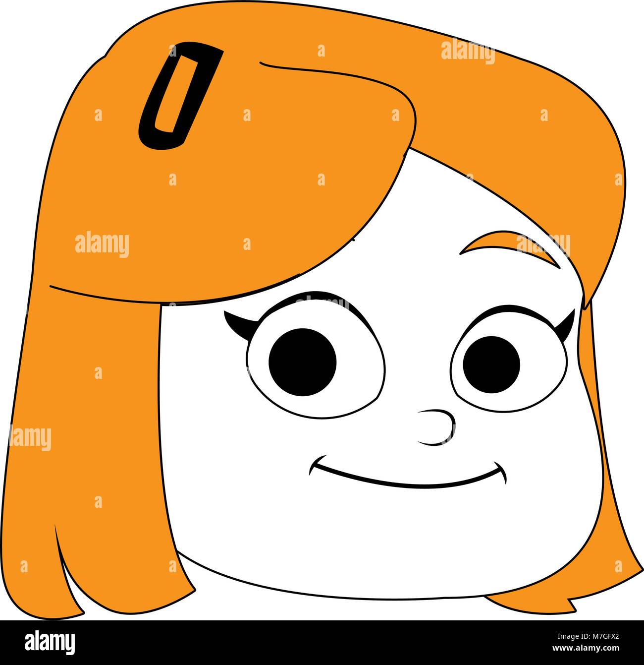 Beautiful girl cartoon vector illustration graphic design Stock Vector ...