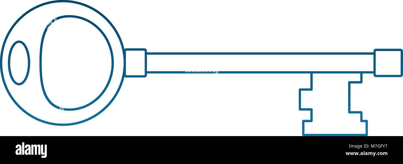 Medieval key symbol vector illustration graphic design Stock Vector ...