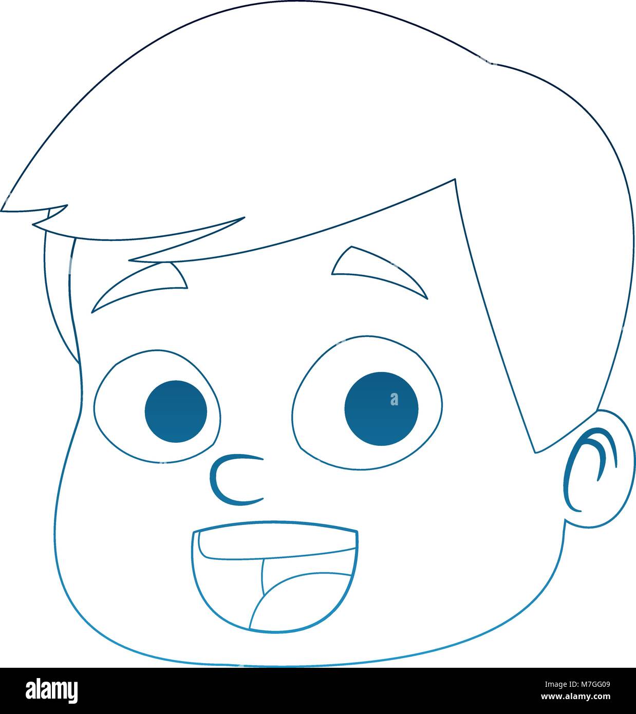 Cute boy cartoon vector illustration graphic design Stock Vector Image ...