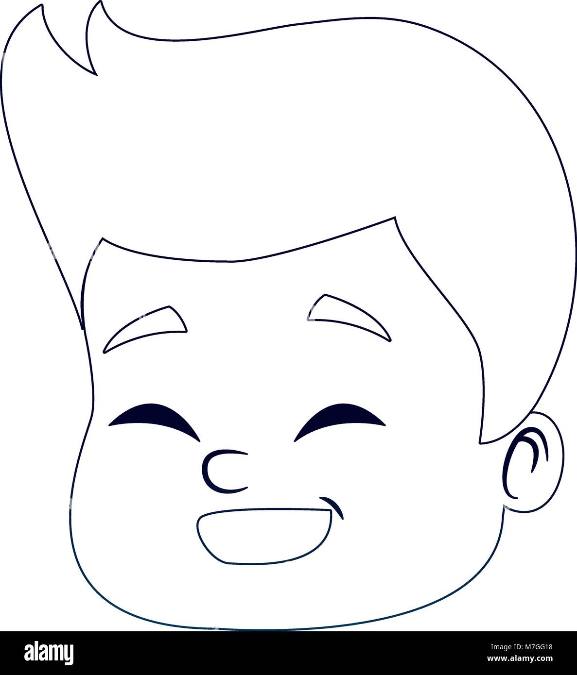 Cute boy cartoon vector illustration graphic design Stock Vector Image ...