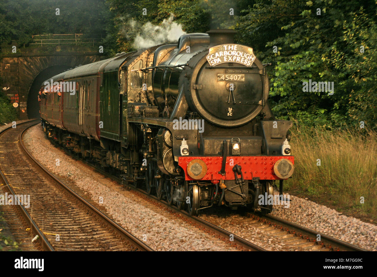 Black Five Steam Locomotive number 45407 at Headingley on the ...