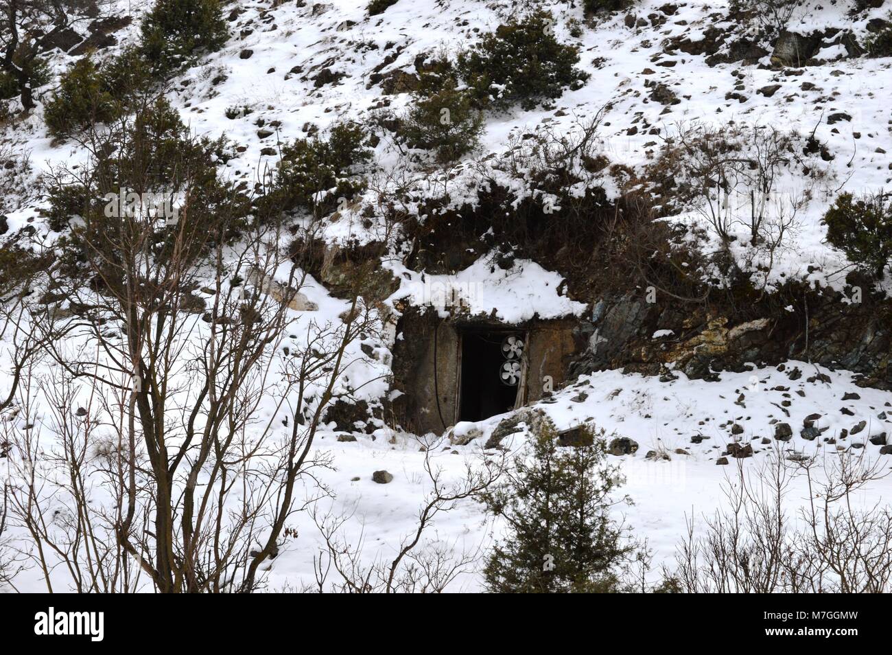 old entrance to the mine Stock Photo - Alamy