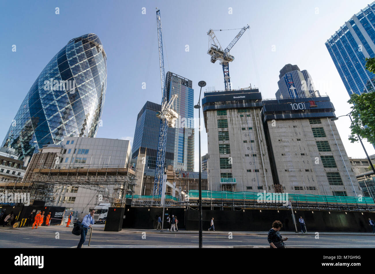 City of London skyscraper construction and development Stock Photo - Alamy
