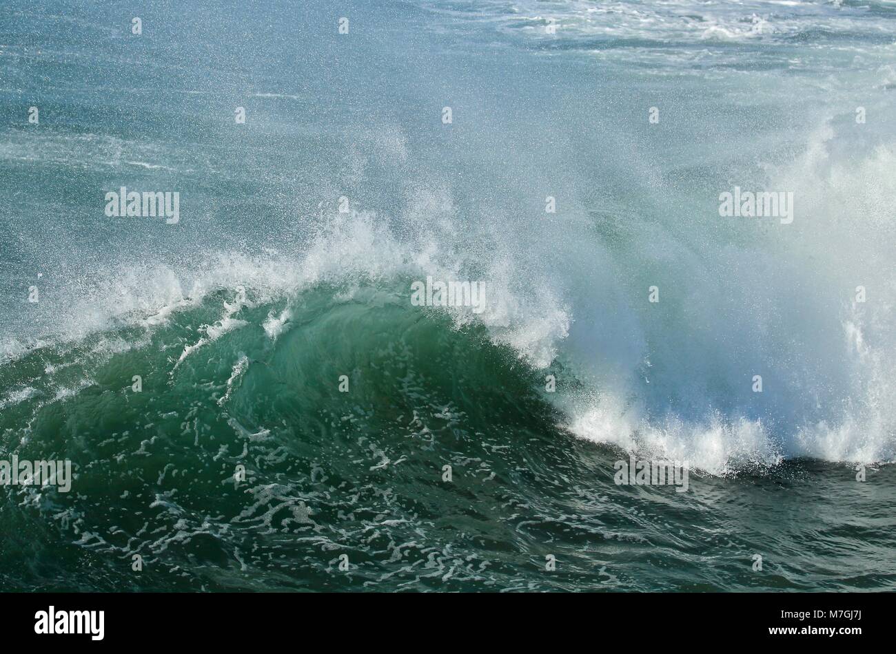 blue green waves in the ocean Stock Photo - Alamy
