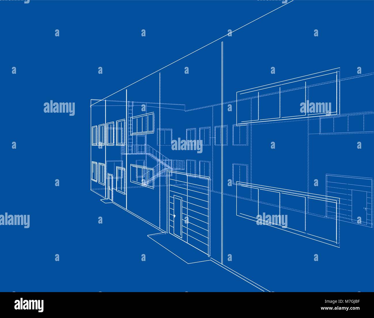 Concept of building. Vector rendering of 3d Stock Vector Image & Art ...