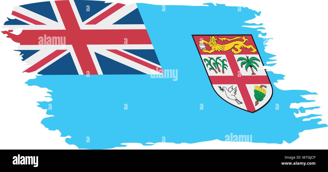 Fiji flag, vector illustration Stock Vector Image & Art - Alamy