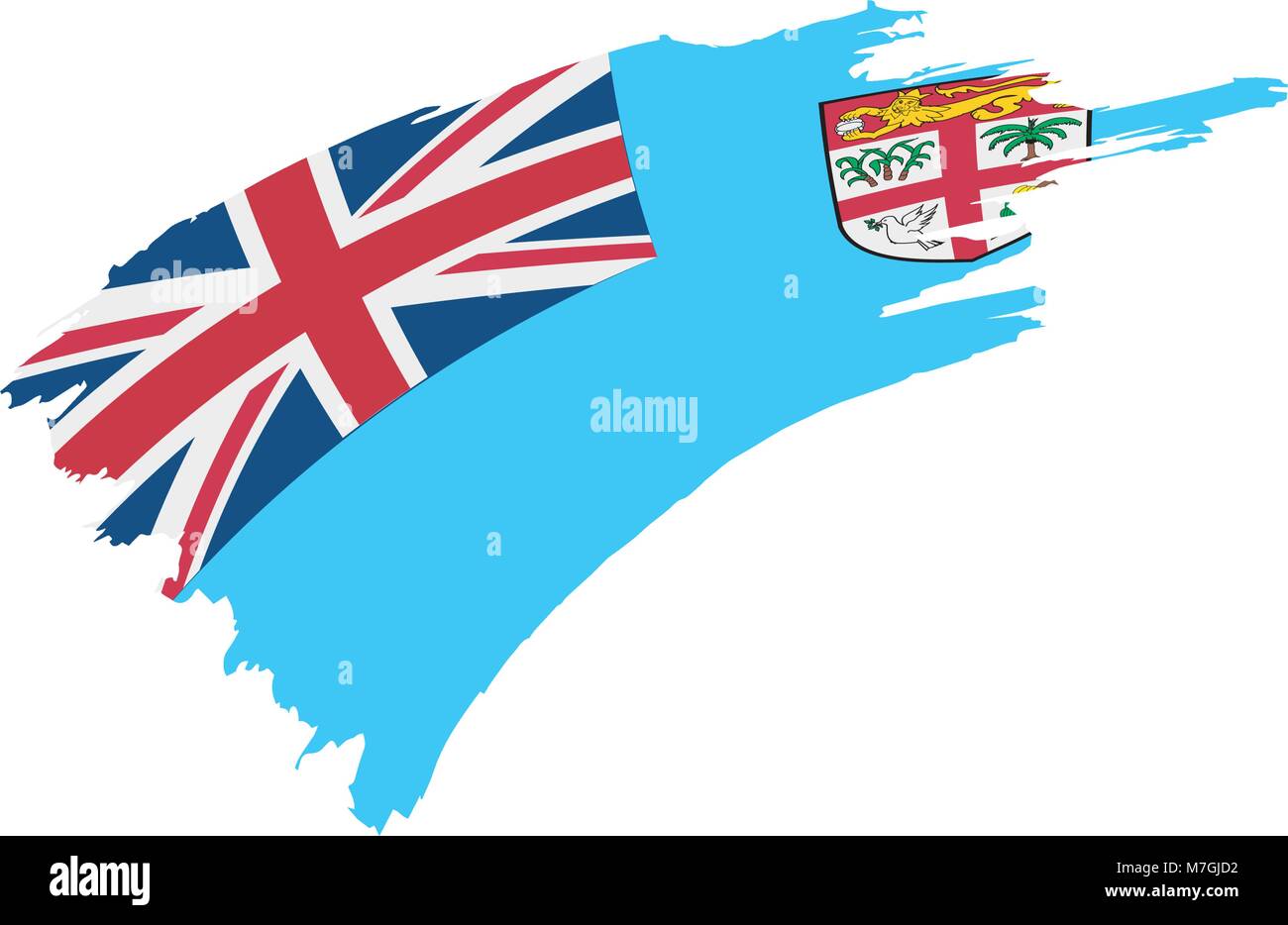 Fiji flag, vector illustration Stock Vector Image & Art - Alamy