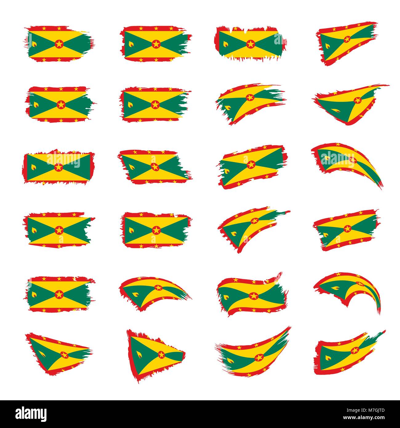 Grenada flag, vector illustration Stock Vector Image & Art - Alamy