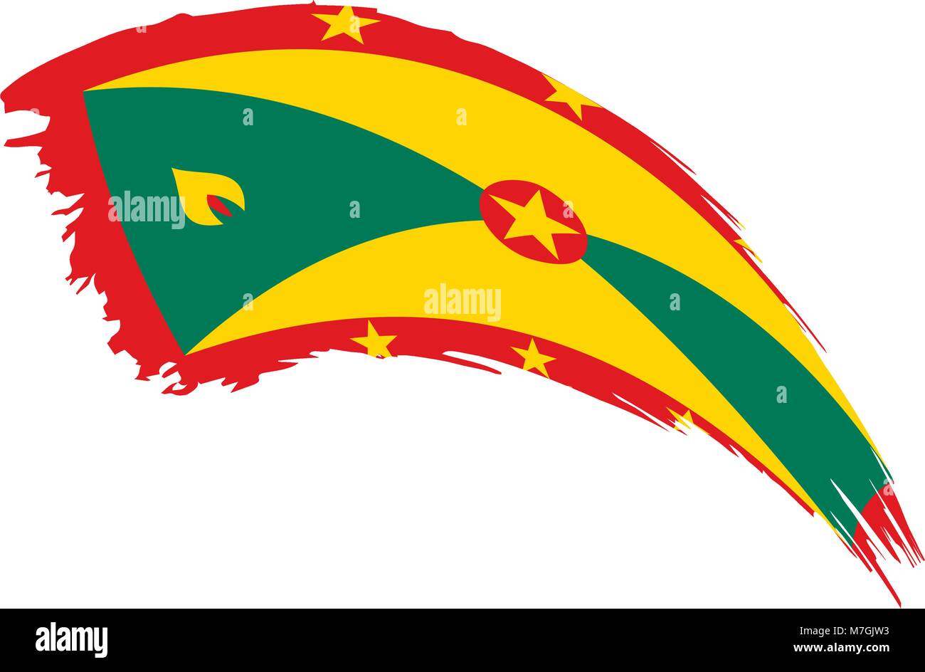 Grenada flag, vector illustration Stock Vector Image & Art - Alamy