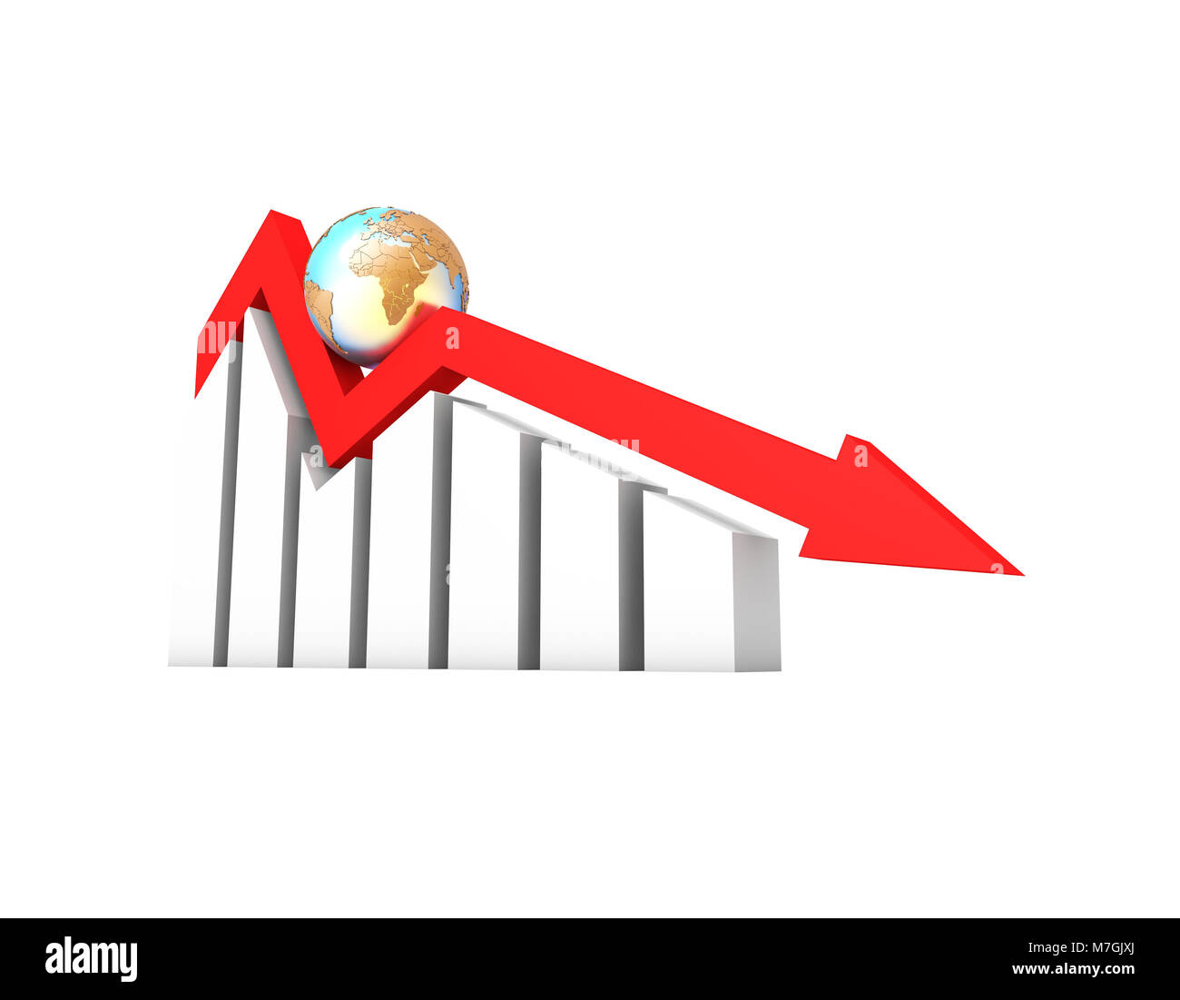 Stock market falling Cut Out Stock Images & Pictures - Alamy