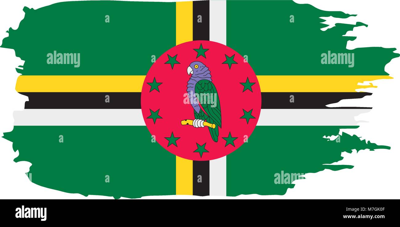 Dominica flag, vector illustration Stock Vector Image & Art - Alamy