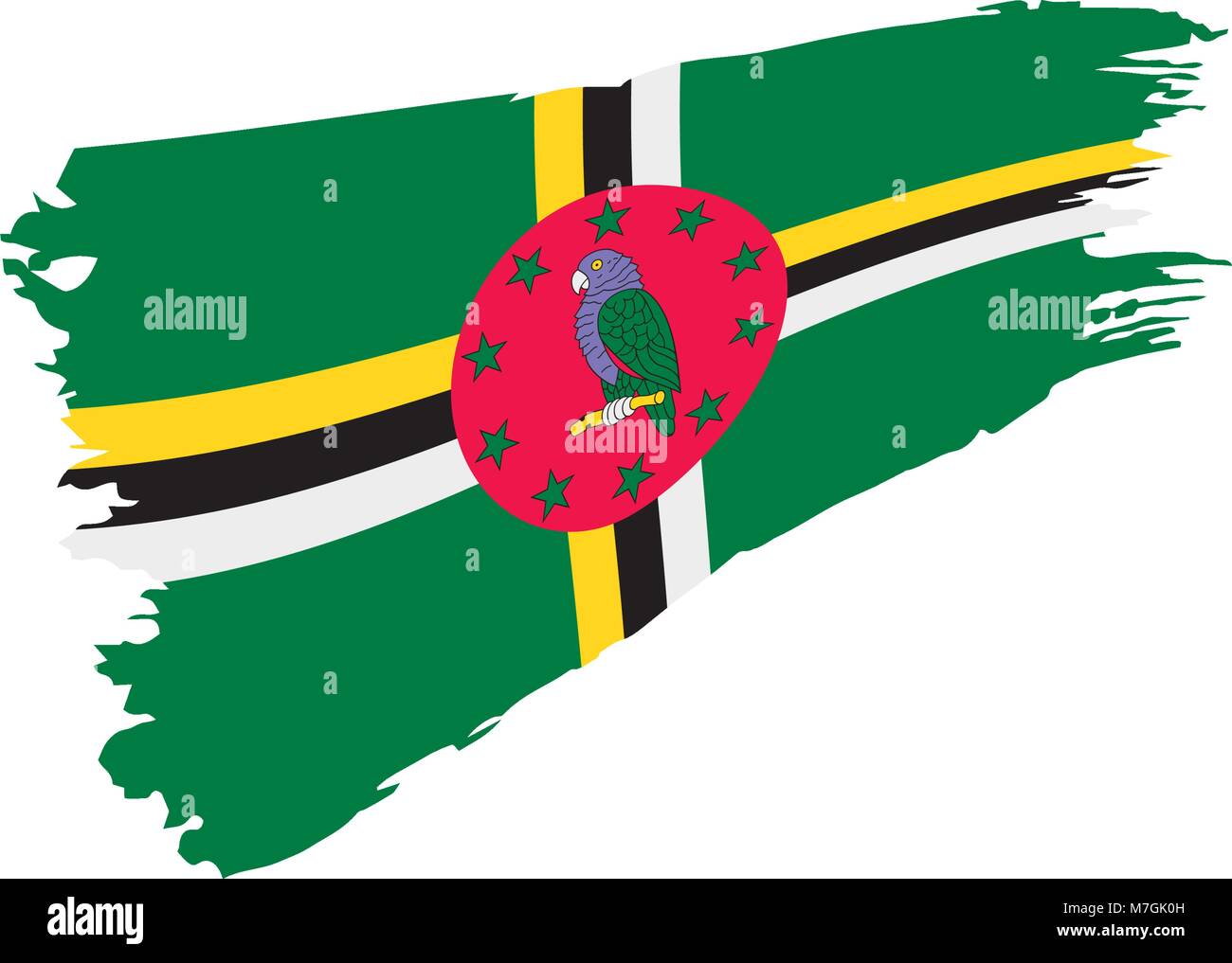 Dominica flag, vector illustration Stock Vector Image & Art - Alamy
