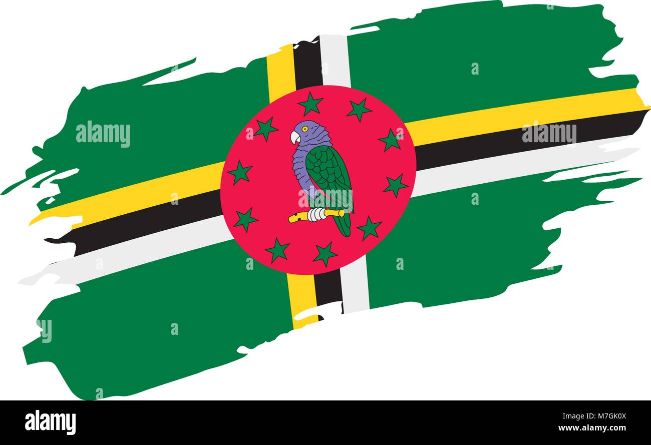 Dominica flag, vector illustration Stock Vector Image & Art - Alamy