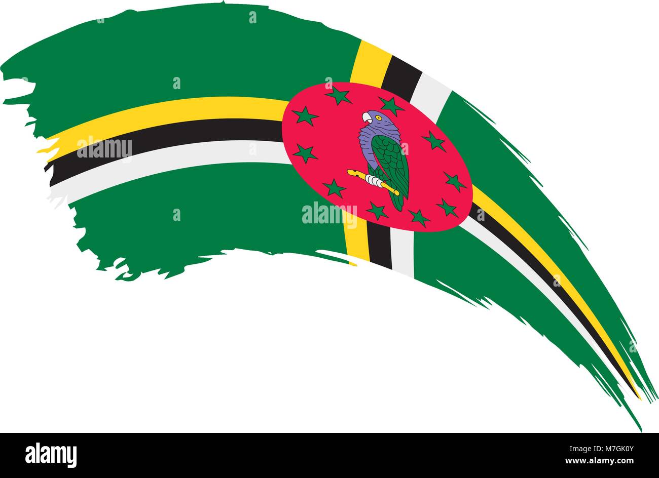 Dominica flag, vector illustration Stock Vector Image & Art - Alamy
