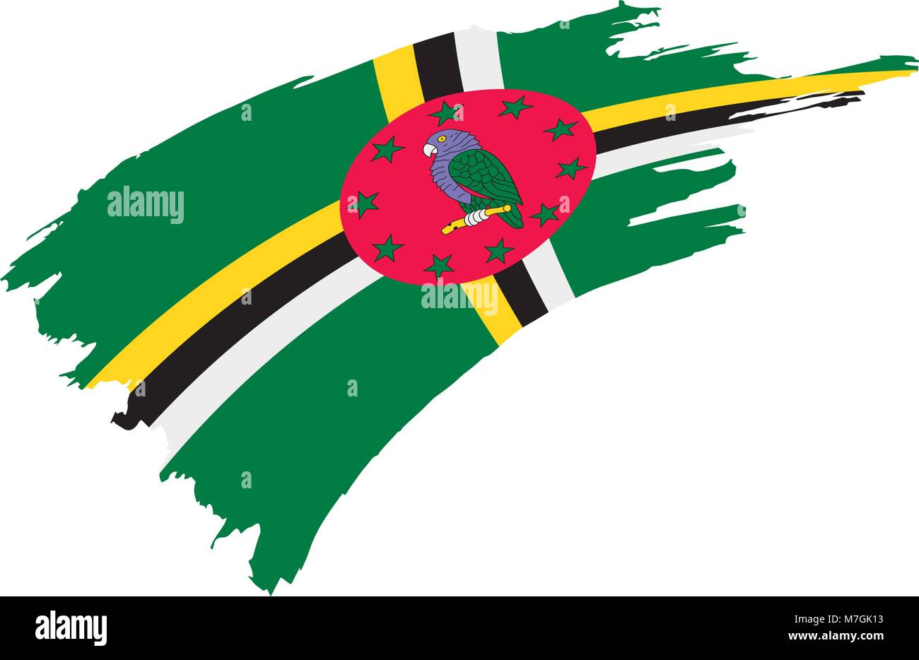 Dominica flag, vector illustration Stock Vector Image & Art - Alamy