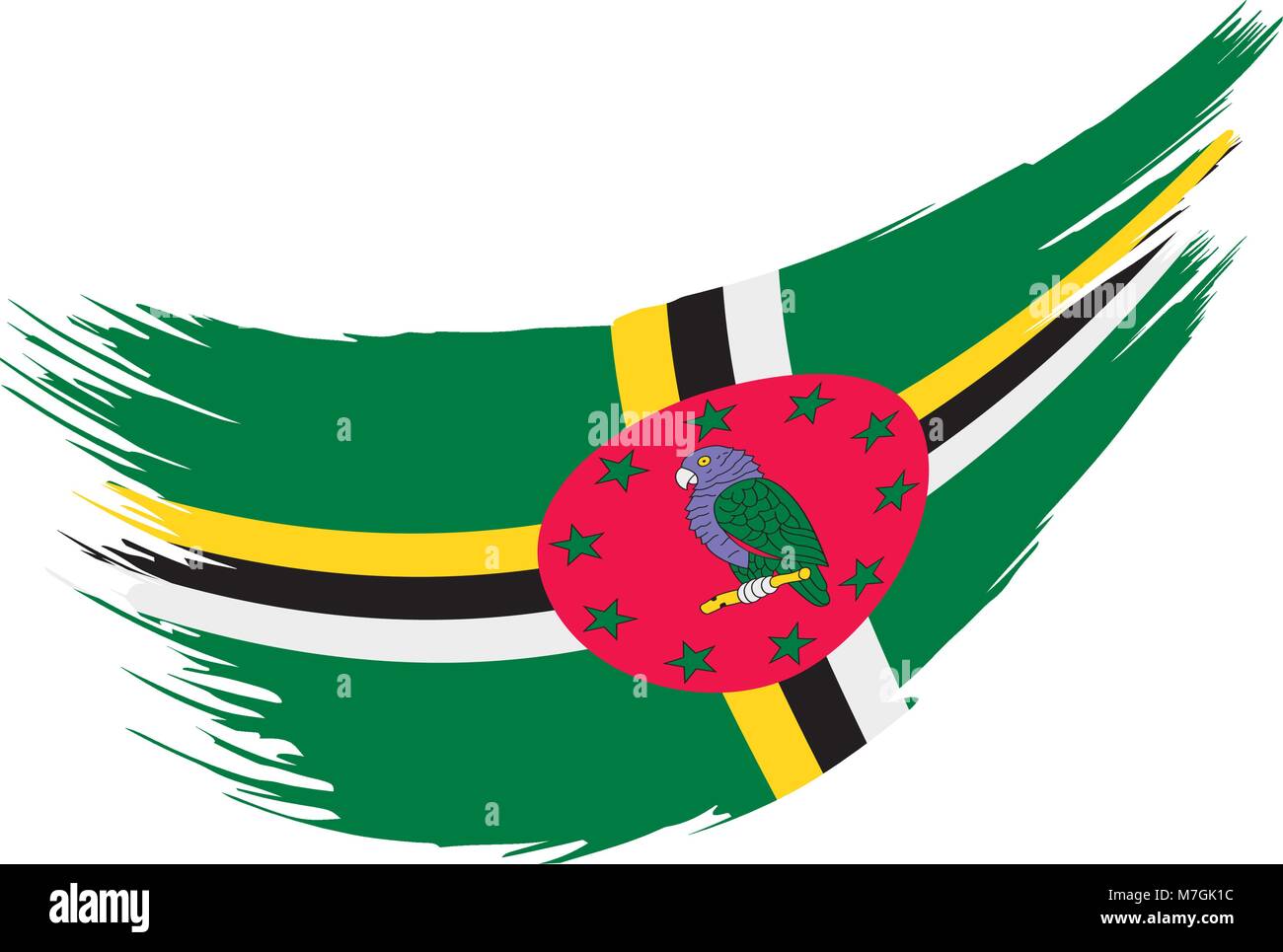 Dominica flag, vector illustration Stock Vector Image & Art - Alamy