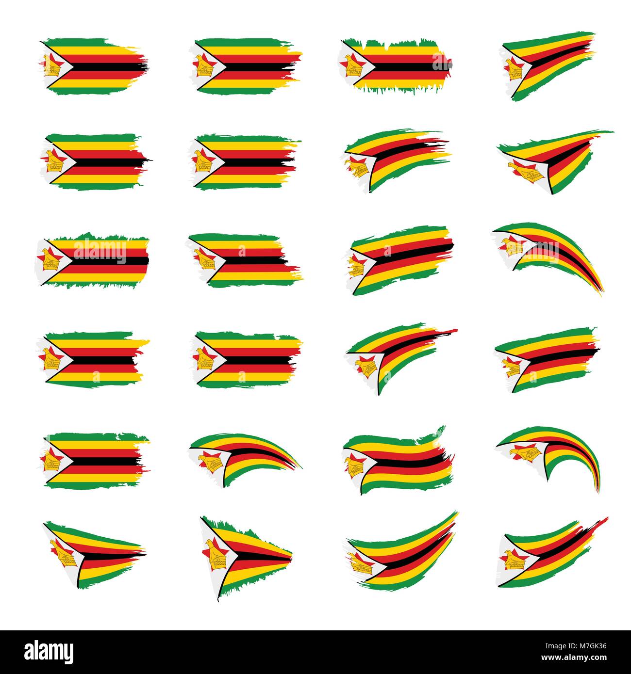 Zimbabwe flag, vector illustration Stock Vector Image & Art - Alamy