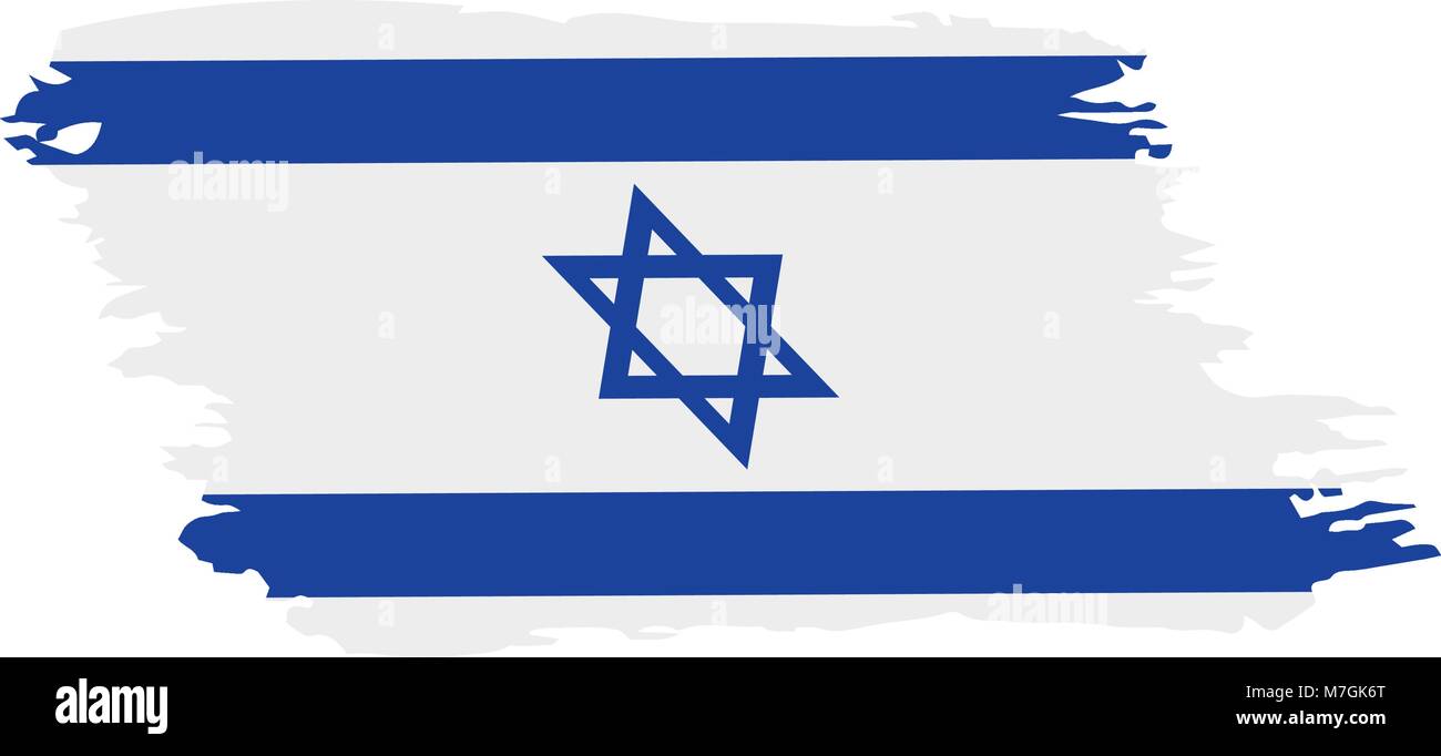 Israel flag, vector illustration Stock Vector Image & Art - Alamy