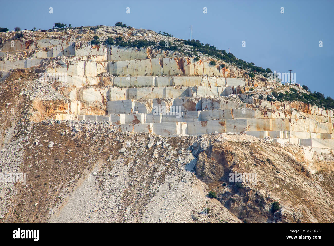 Open pit marble quarry in hi-res stock photography and images - Alamy