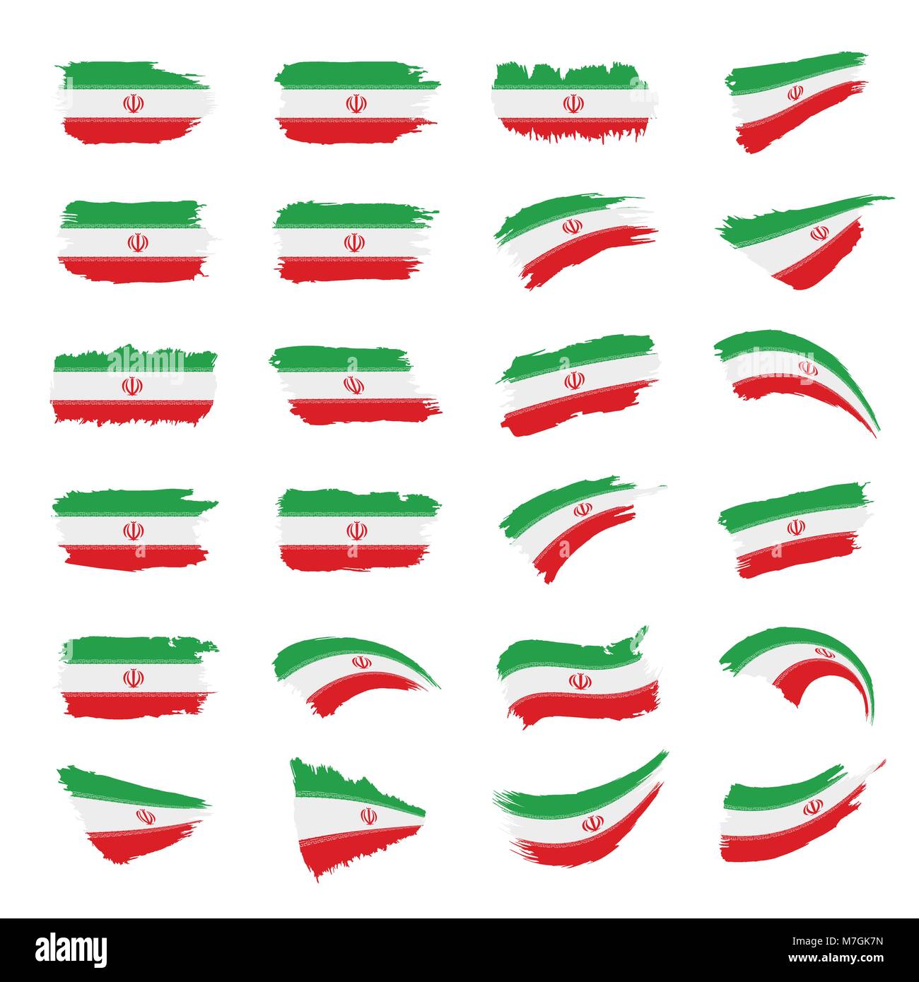 Iran flag, vector illustration Stock Vector Image & Art - Alamy