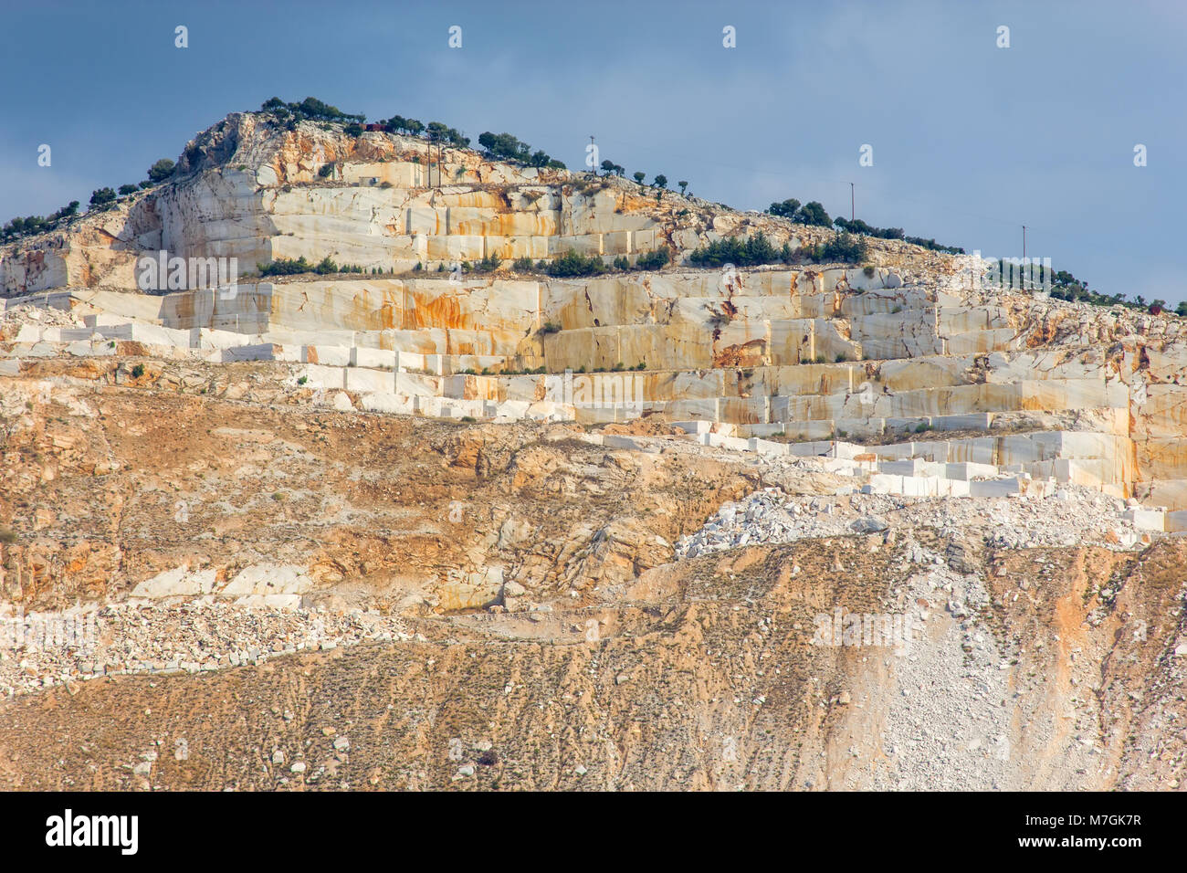 Open pit marble quarry in hi-res stock photography and images - Alamy