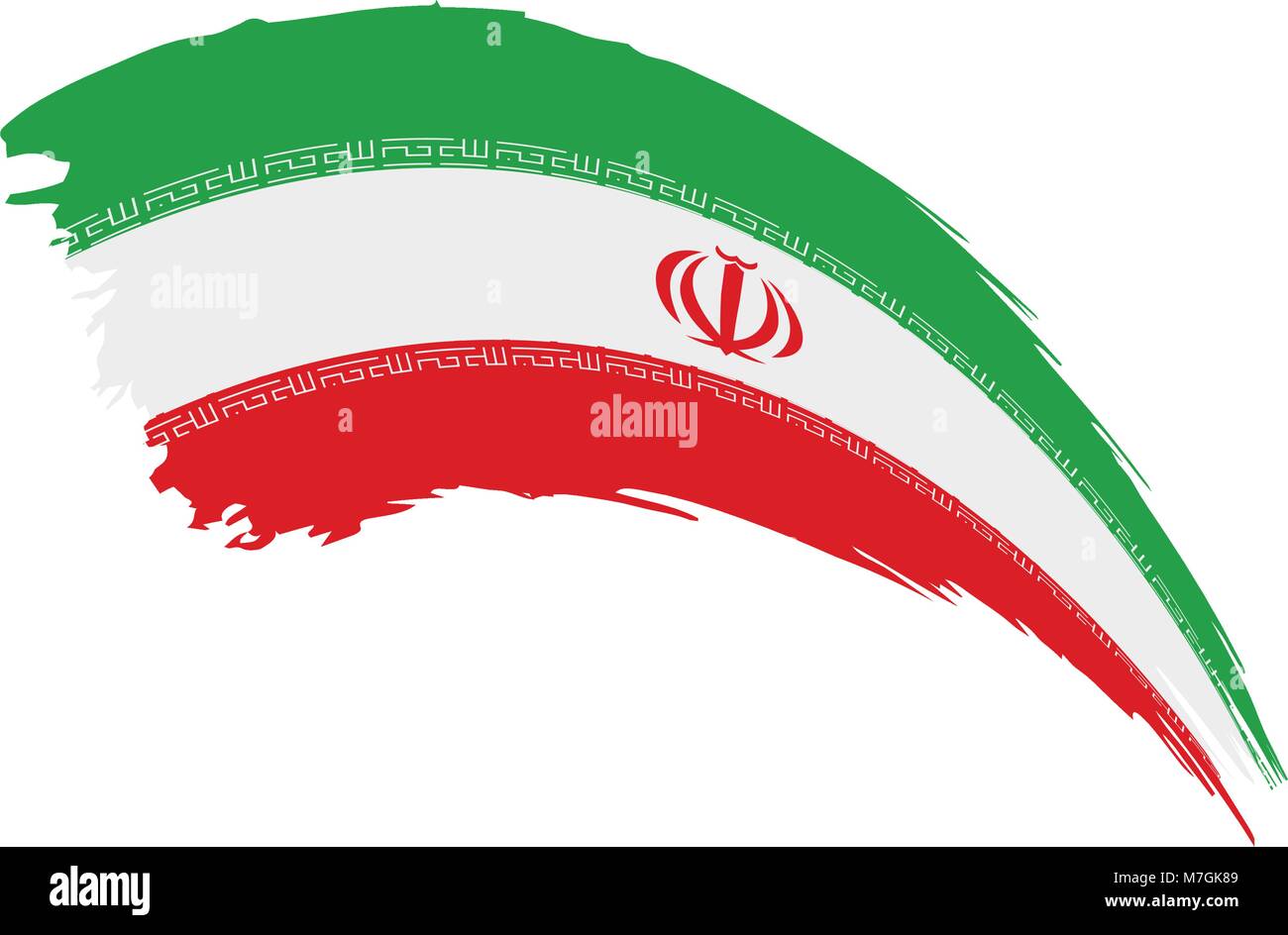 Iran flag, vector illustration Stock Vector Image & Art - Alamy