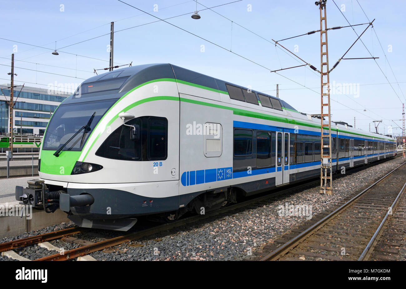 Sm5 multiple unit at Helsinki railway station Stock Photo - Alamy