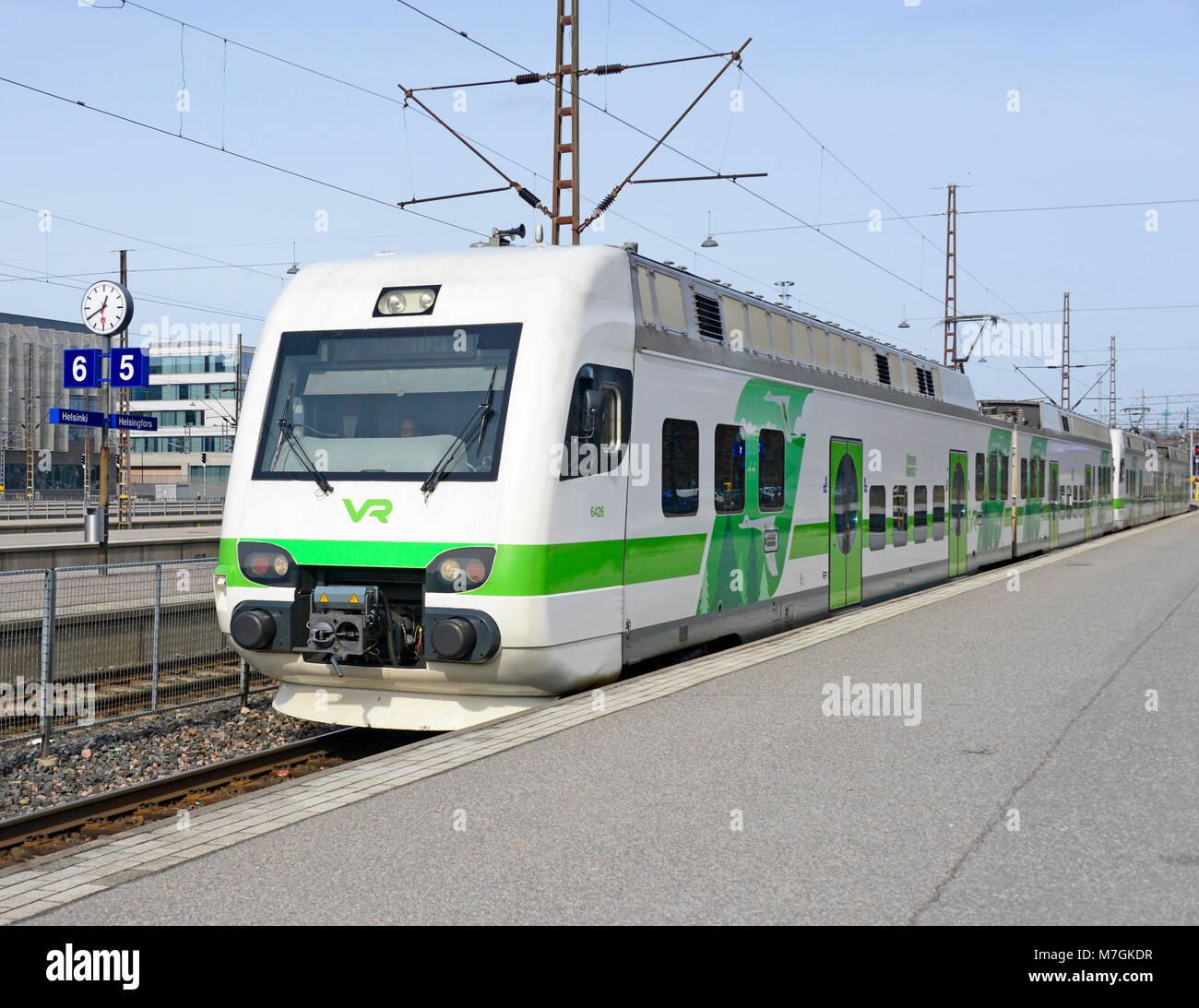 Sm4 multiple unit at Helsinki railway station Stock Photo - Alamy