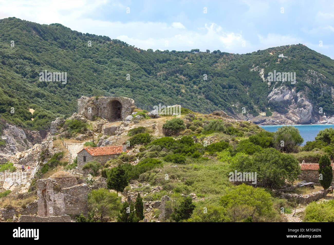 Skiathos kastro fortress hi-res stock photography and images - Alamy