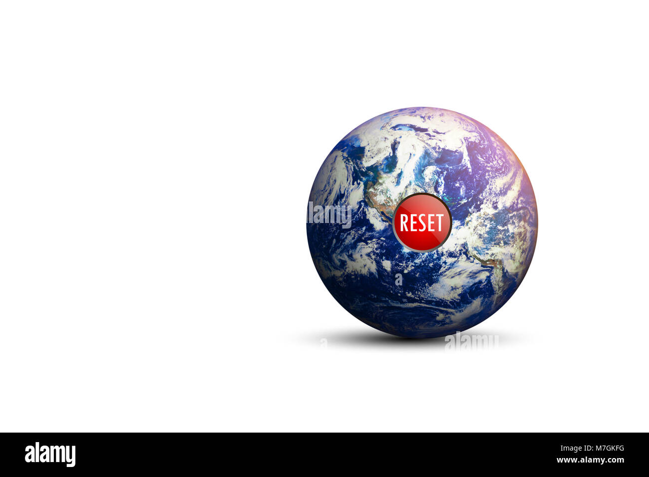 Isolated the earth and red reset button for saving environment, save ...