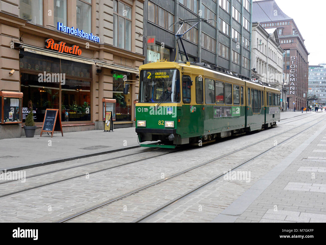 A tram in Helsinki, Finland Stock Photo - Alamy