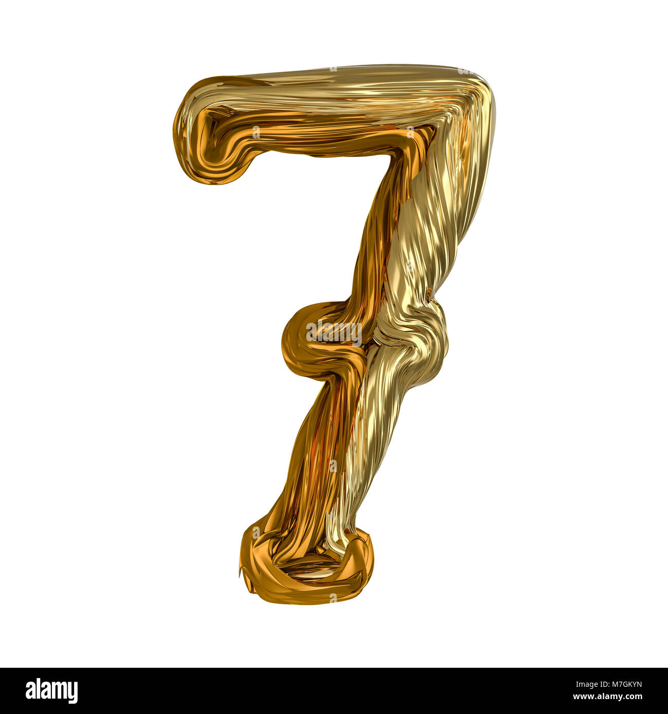 Image of gold color alphabet isolated on white. 3D rendering Stock ...